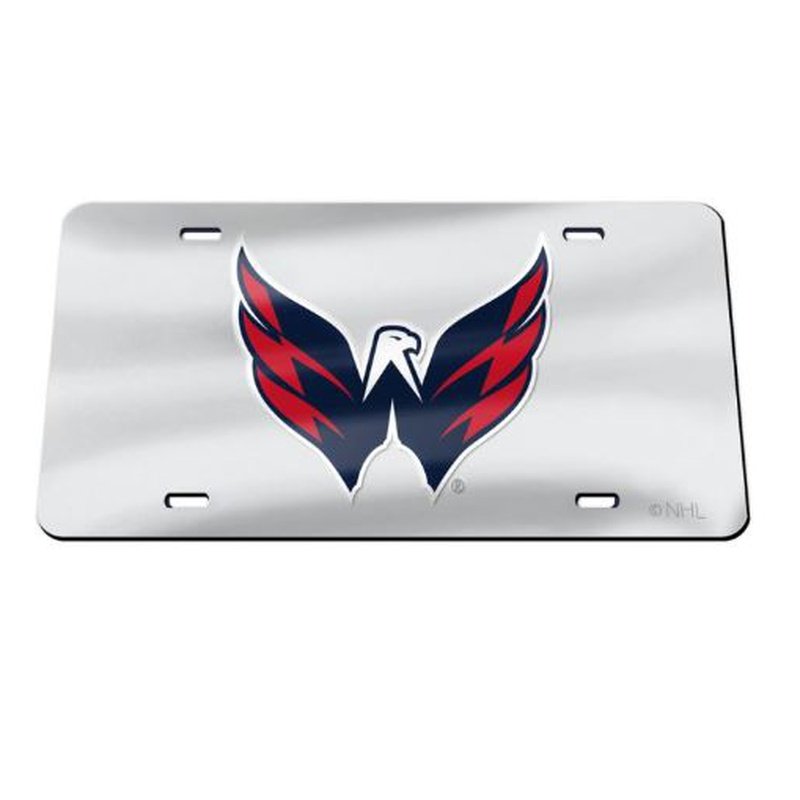 License Plate: Washington Capitals - Silver – CARDIACS Sports & Memorabilia