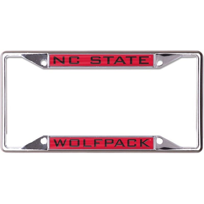 License Plate Frame: NC State Wolfpack - Black Lettering – CARDIACS ...