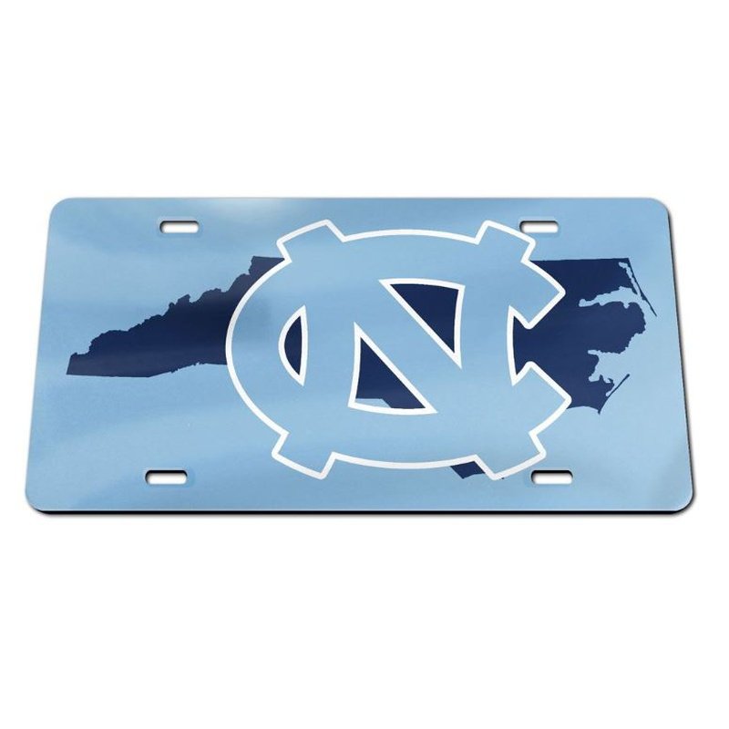 UNC Tar Heels Acrylic License Plate – NC State Logo – CARDIACS Sports ...