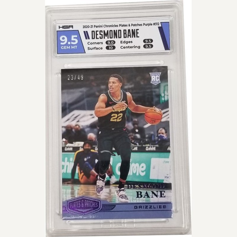 Desmond Bane: 2020-21 Panini Chronicles Plates & Patches Purple #312 H ...