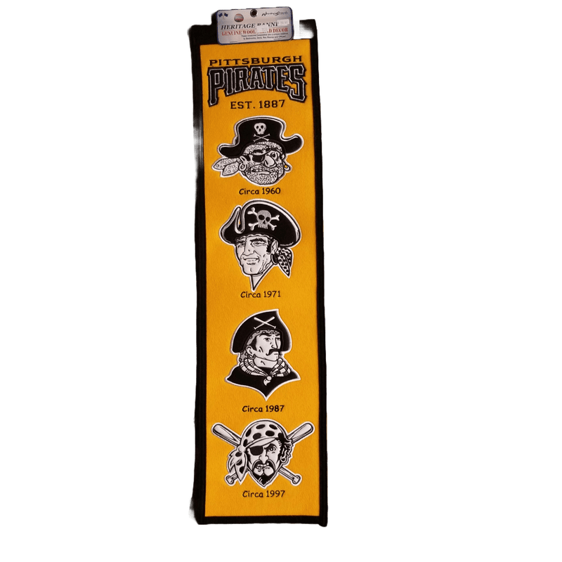 Banner: Pittsburgh Pirates- Heritage – CARDIACS Sports & Memorabilia