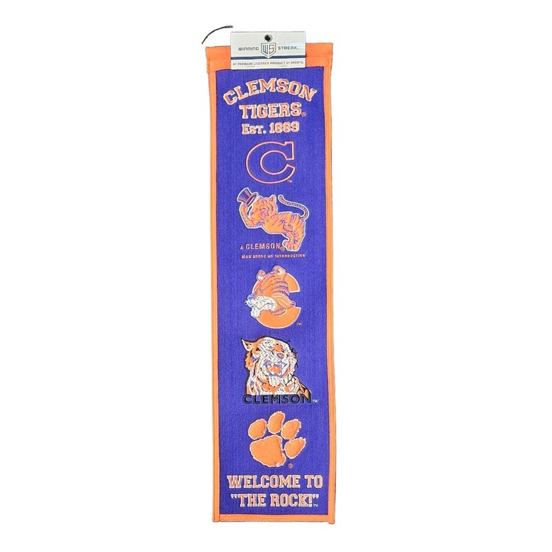 Banner: Clemson Tigers- Heritage – CARDIACS Sports & Memorabilia