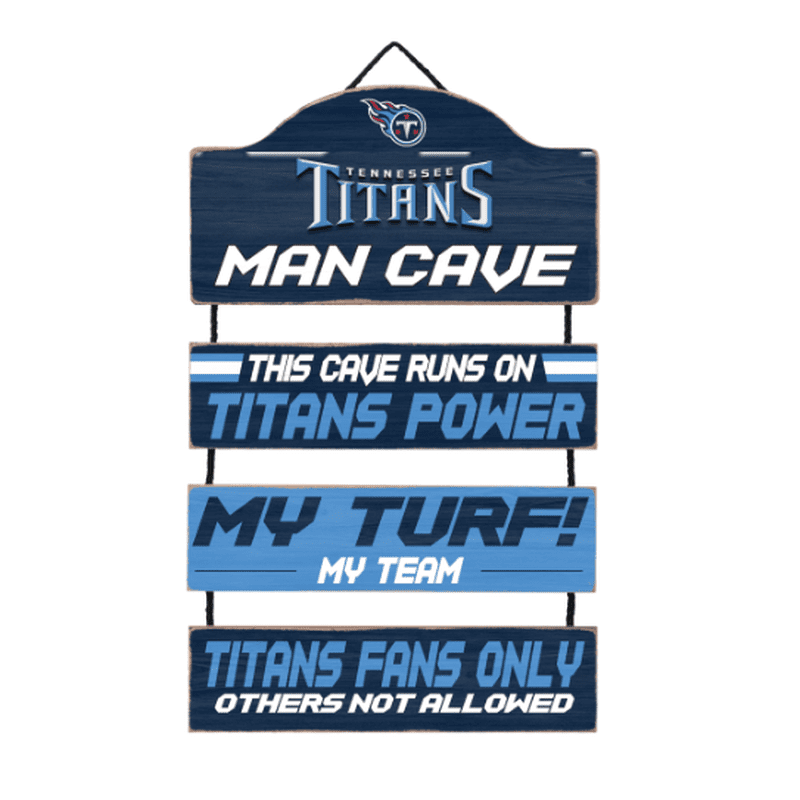 Hanging Sign: Tennessee Titans Man Cave – CARDIACS Sports & Memorabilia