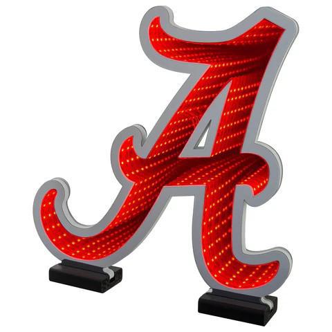 Alabama Crimson Tide LED Infinity Logo Light – Official 3D Effect Lamp ...