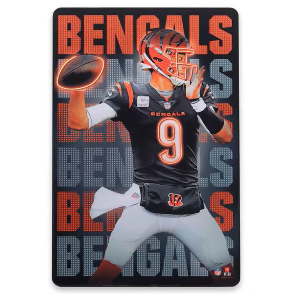 Cincinnati Bengals Joe Burrow Neon Lights Wall Decor – NFL Fan Room ...