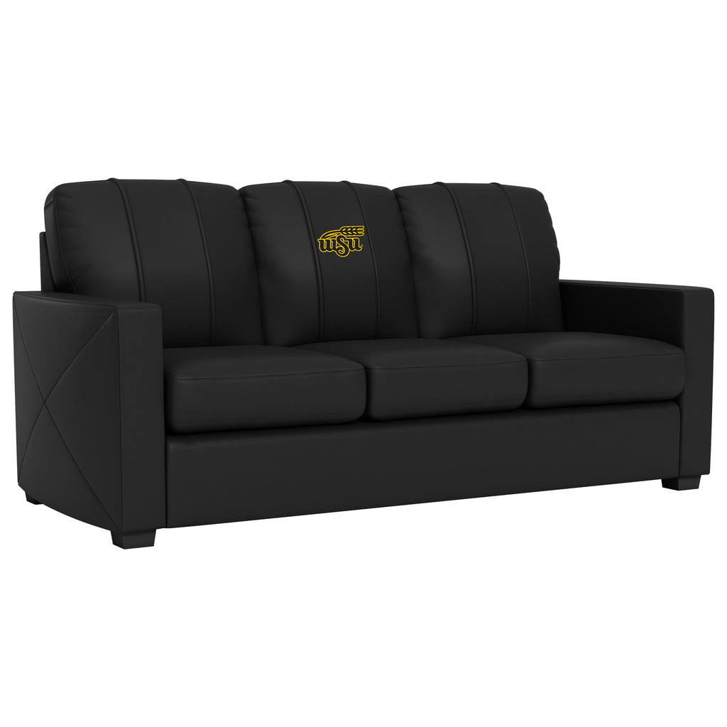 Silver Sofa with Wichita State Primary Logo – CARDIACS Sports & Memorabilia
