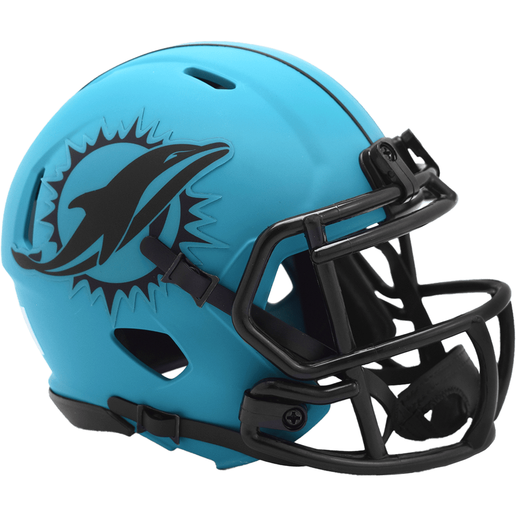 Miami Dolphins Rave Mini Speed Helmet – Official NFL Matte Collectible ...