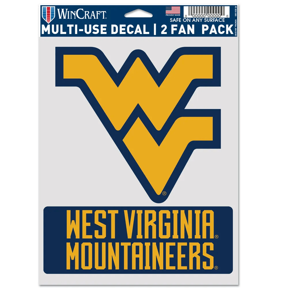 Decal: West Virginia Mountaineers – CARDIACS Sports & Memorabilia