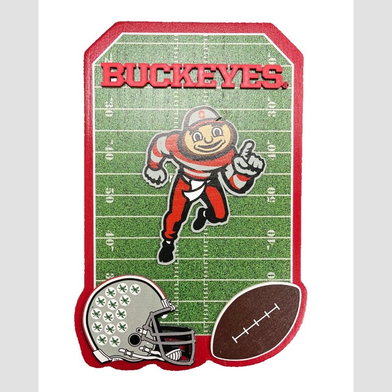 Sign: Ohio State Buckeyes - Football Field – CARDIACS Sports & Memorabilia