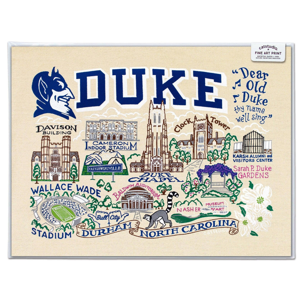 Duke University Collegiate Fine Art Print – 8x10 – CARDIACS Sports ...