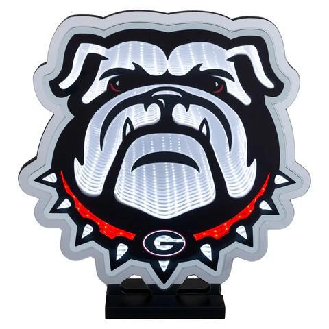 Georgia Bulldogs LED Infinity Logo Light – Official 3D Effect Lamp ...