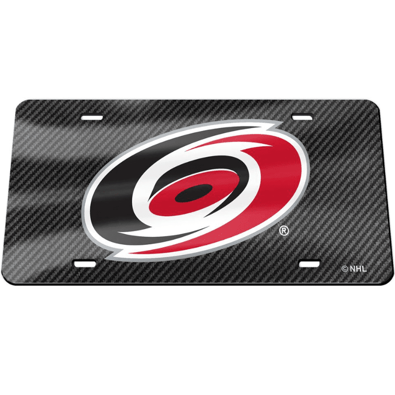 Black Carolina Hurricanes License Plate – Officially Licensed Acrylic ...