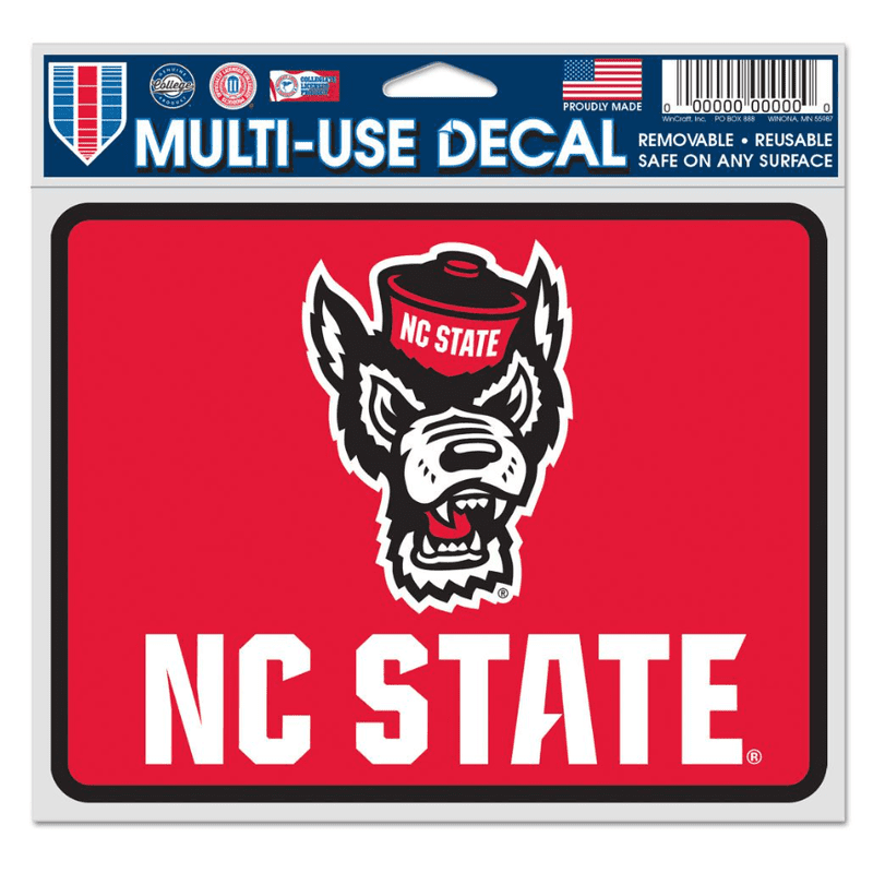 Decal: NC State Wolfpack 5"x6" – CARDIACS Sports & Memorabilia