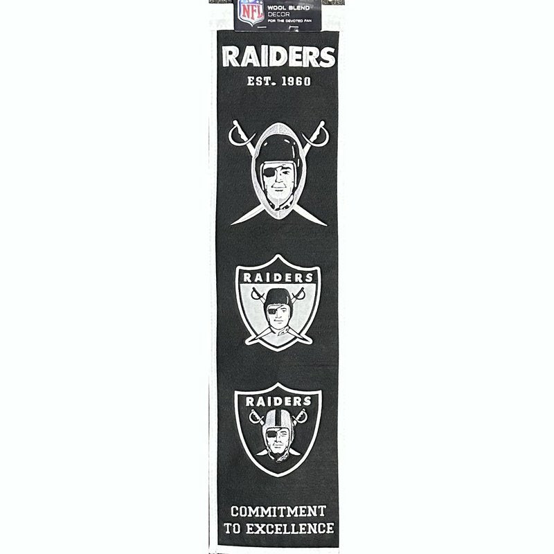 Banner: LasVegas Raiders- Heritage – CARDIACS Sports & Memorabilia