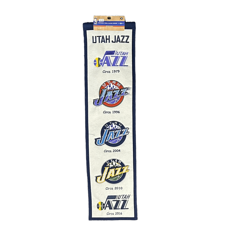 Banner: UT Jazz- Heritage – CARDIACS Sports & Memorabilia