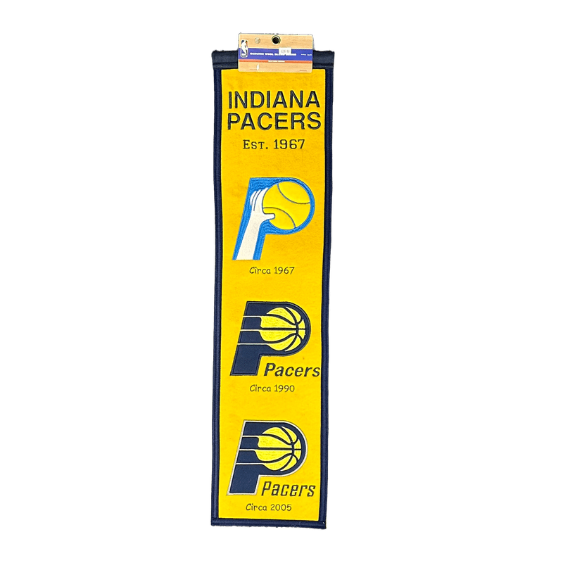 Banner: Indiana Pacers- Heritage – CARDIACS Sports & Memorabilia