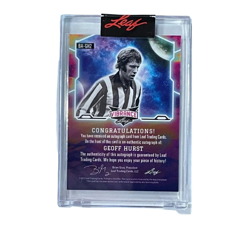 Geoff Hurst 2022 Leaf Vibrance Autograph # BA-GH2 – CARDIACS Sports ...