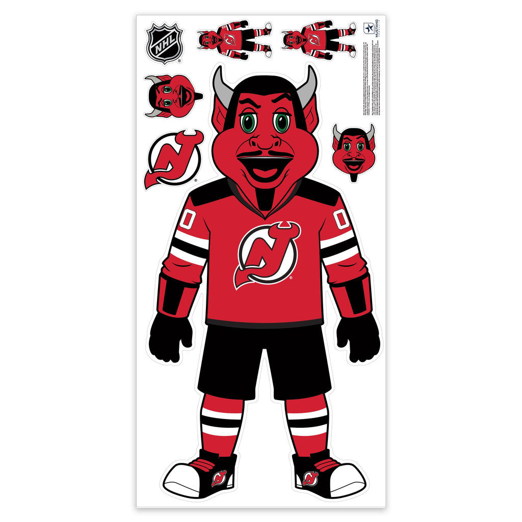 New Jersey Devils Repositionable Wall Decal Set - Mascot – CARDIACS ...