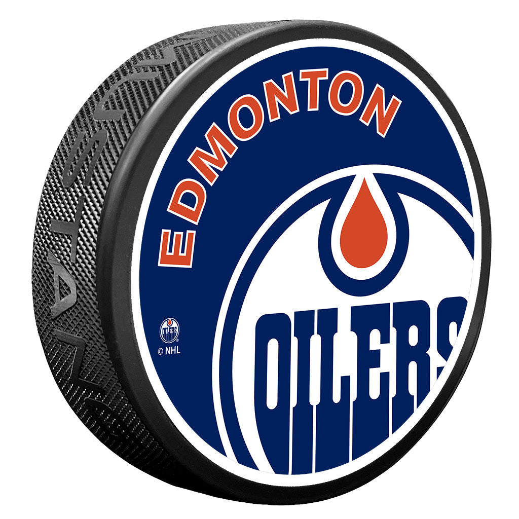 Edmonton Oilers Puck - Icon – CARDIACS Sports & Memorabilia