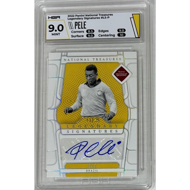 Pele 2022 Panini National Treasures Legendary Signatures #LS-P HGA 9.0 ...
