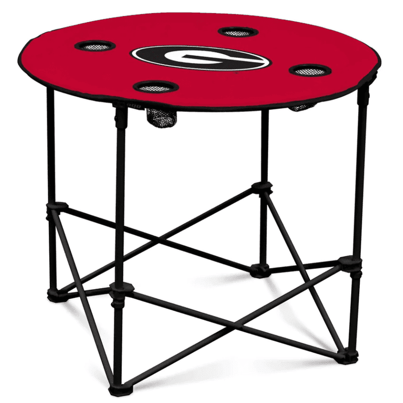 Round Tailgate Table: Georgia Bulldogs – CARDIACS Sports & Memorabilia