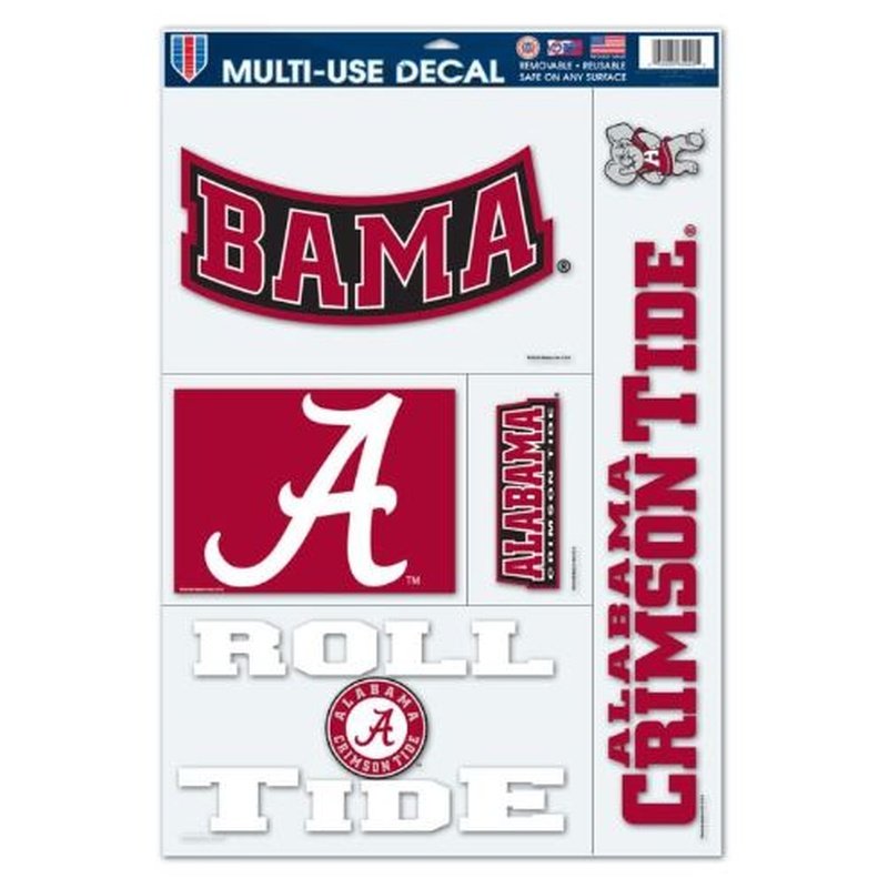 Alabama Decal Set – CARDIACS Sports & Memorabilia