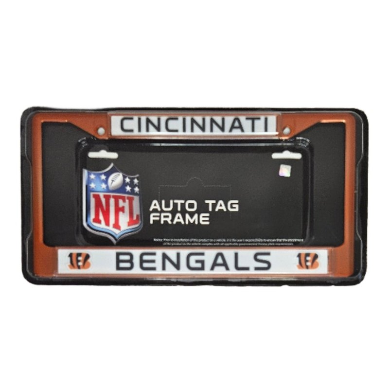 License Plate Frame: Cincinnati Bengals - Metal Orange – CARDIACS ...