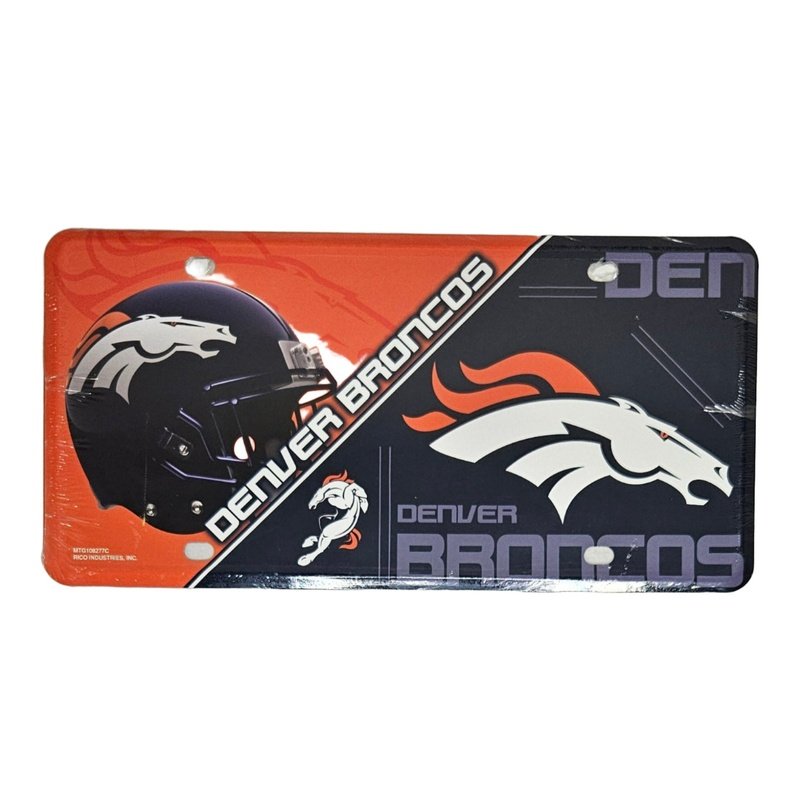 License Plate: Denver Broncos – CARDIACS Sports & Memorabilia