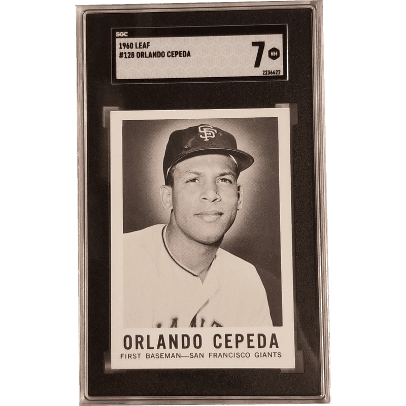 Orlando Cepeda 1960 Leaf #128 SGC 7 – CARDIACS Sports & Memorabilia