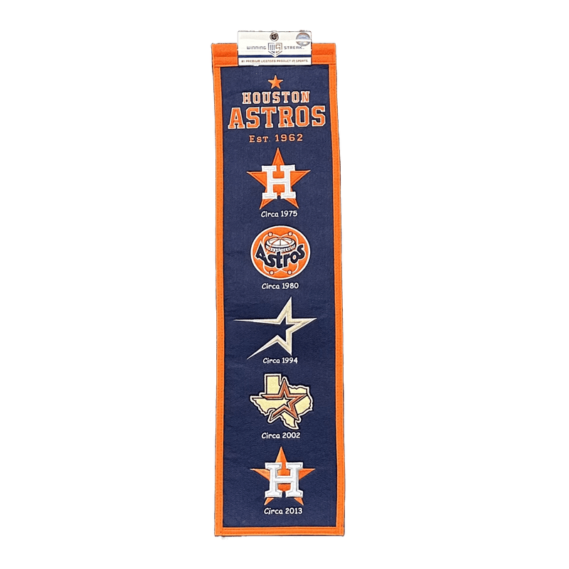 Banner: Houston Astros- Heritage – CARDIACS Sports & Memorabilia