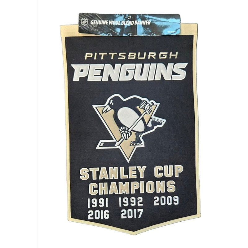 Banner: Pittsburgh Penguins- Dynasty – CARDIACS Sports & Memorabilia