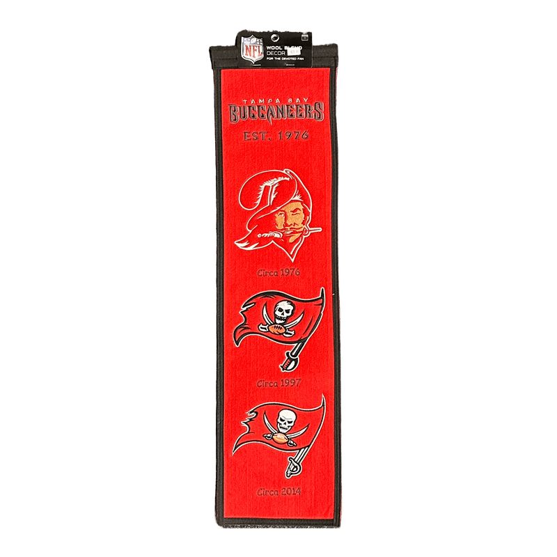 Banner: Tampa Bay Buccaneers- Heritage – CARDIACS Sports & Memorabilia