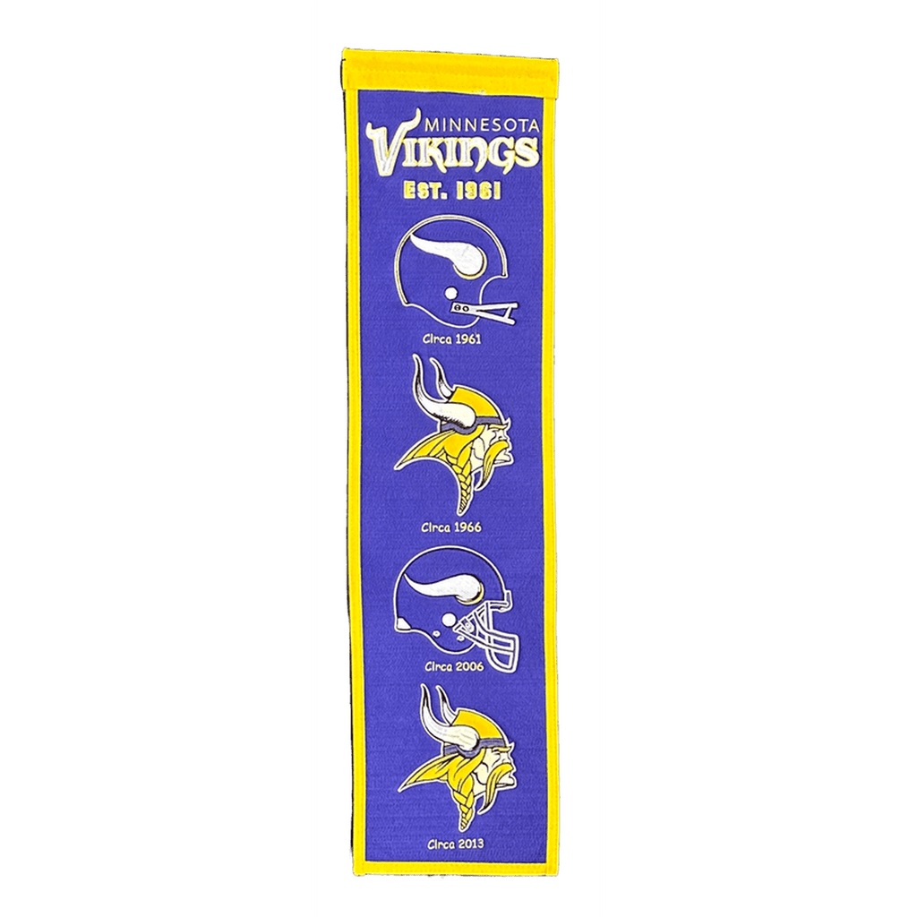 Banner: Minnesota Vikings- Heritage – CARDIACS Sports & Memorabilia