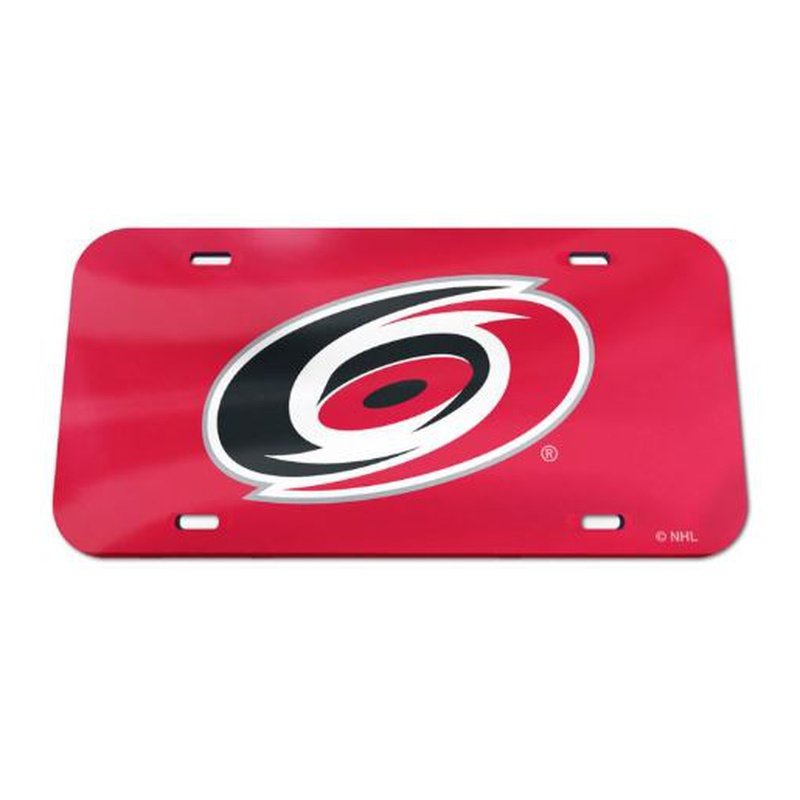 Carolina Hurricanes Crystal Red License Plate – Officially Licensed NHL ...