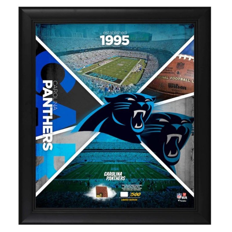 Framed Art: Carolina Panthers - Impact Collage – CARDIACS Sports ...