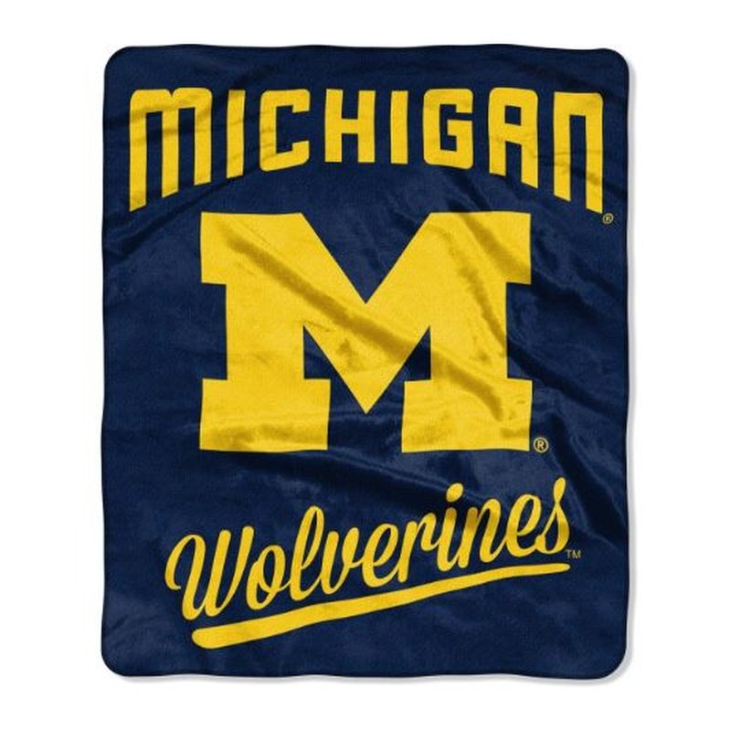 Blanket: Michigan Wolverines - 50x60 Raschel Alumni Design – CARDIACS ...