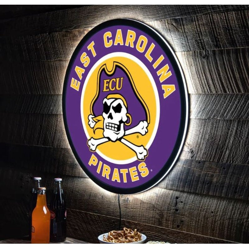LED Wall Decor: ECU - Round – CARDIACS Sports & Memorabilia