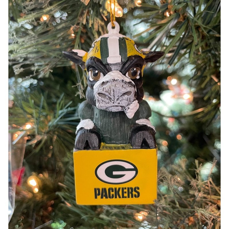 Ornament: Green Bay Packers Mascot – CARDIACS Sports & Memorabilia